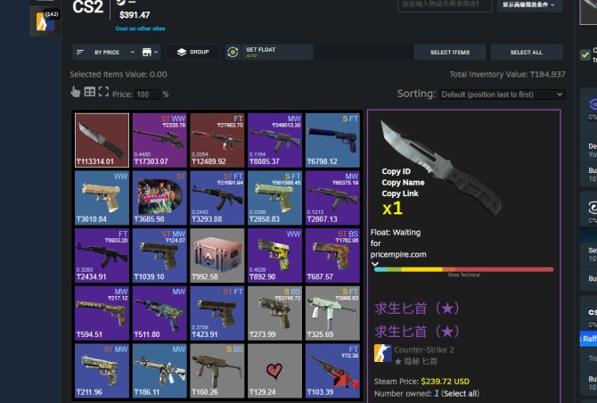 cs2【STEAM 】-原皮求生匕首次世代m1单锁可充值-氪金兽